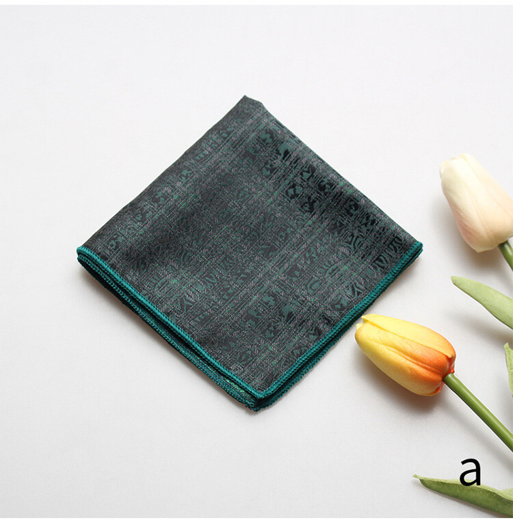 Vintage Paisley Pocket Square Handkerchief Men Silk Wedding Office ...