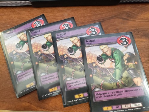 GI JOE TCG Trading Card Game COMPLETE SCALPEL DECK. Rares & FOILS G.I ...
