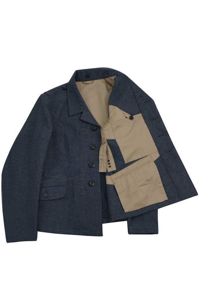 WW2 German M40 Luftwaffe EM/NCO blue grey wool flight tunic ...