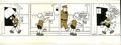 Henry Daily Strip Original Art June 18 1970 John Liney Carl Anderson | eBay