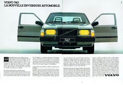 publicité Advertising 0923 1991 Volvo 740 nouvelle envergure 2 pages | eBay
