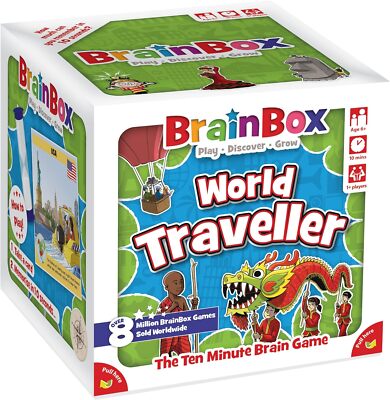 Brainbox World Traveller Refresh 2022 Card Game Ages 6 1 Players 10 ...