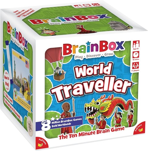 Brainbox World Traveller Refresh 2022 Card Game Ages 6 1 Players 10 ...