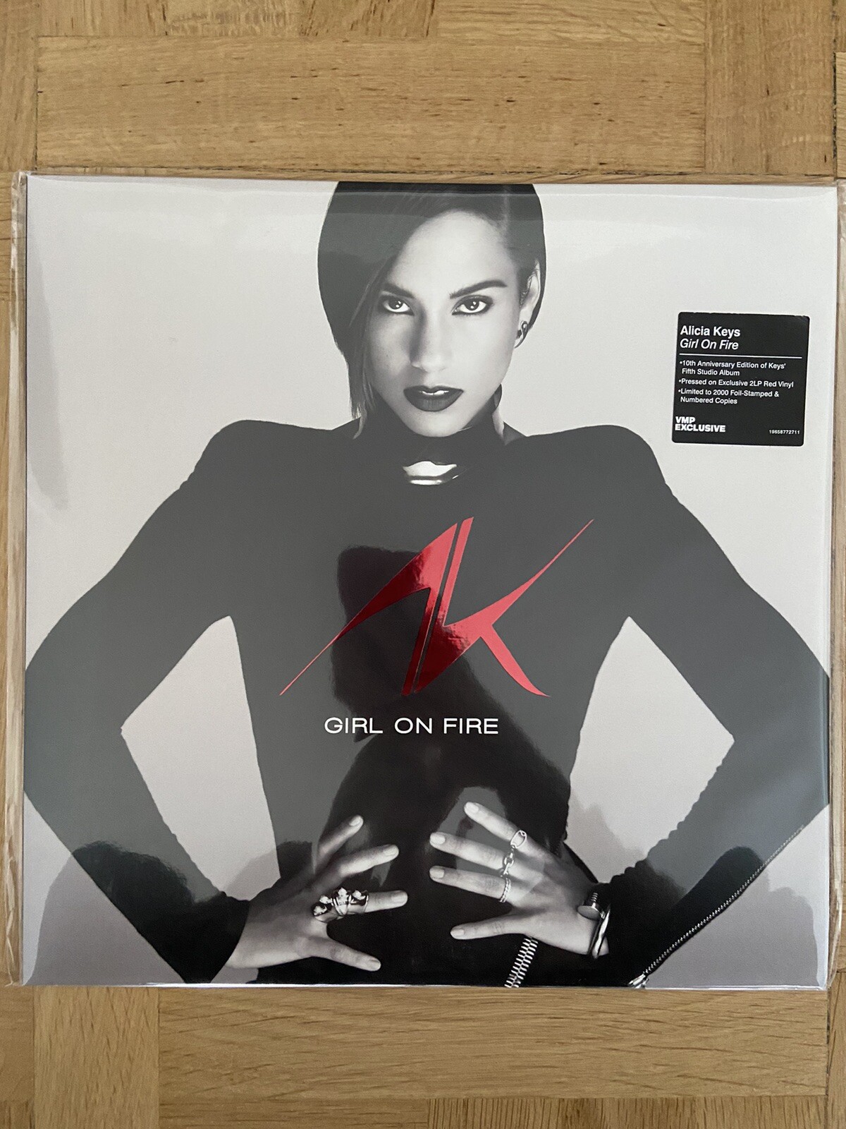 Alicia Keys Girl on Fire double album vinyle rouge (red vinyl 2 LPs ...