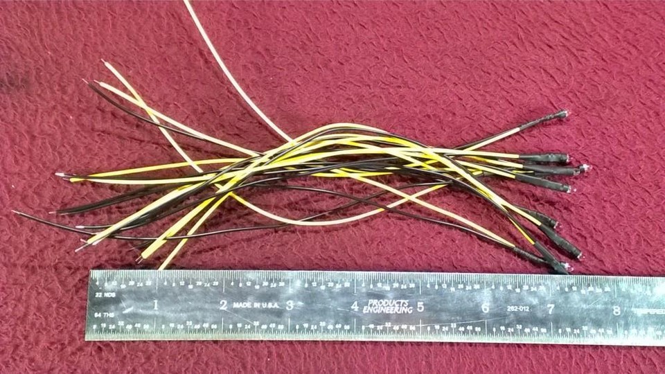 #12 W 3mm 12V DC LED LIGHTS WIRED (10) - AMBER | eBay