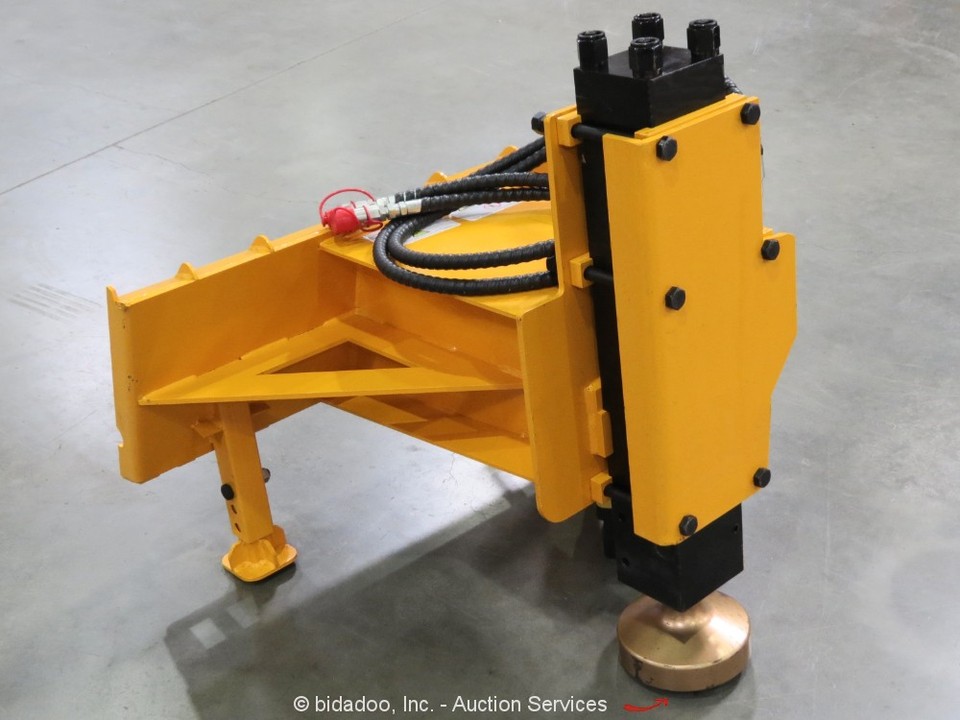 GIYI GY-AD680 Post Driver Nitrogen Hydraulic Skid Steer Attachment ...
