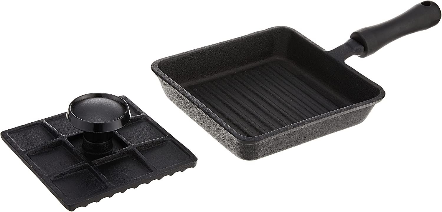 Norpro Mini Cast Iron Panini Pan with Press, 5.9 IN, As Shown | eBay