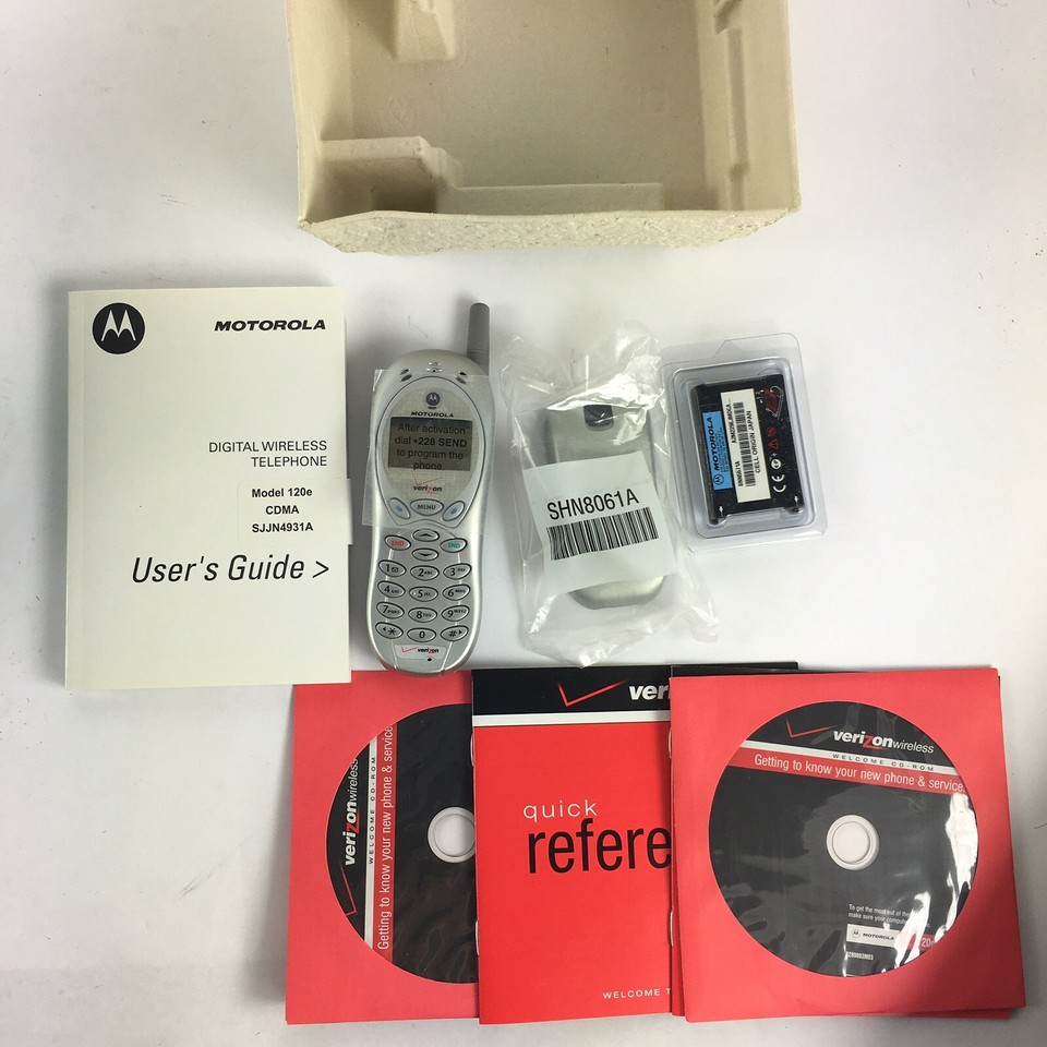 Motorola V series V120e - Silver (Verizon) Cellular Phone 723755896642 ...