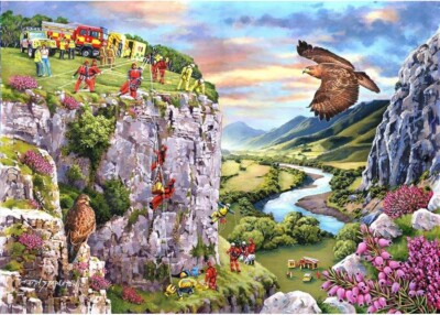 House of Puzzles Everyday Heroes by Keith Stapleton 1000 piece jigsaw ...