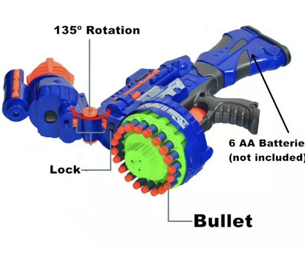 40 Soft Bullets Shooting Game Soft Bullet Gun Toy With 30, 44% OFF
