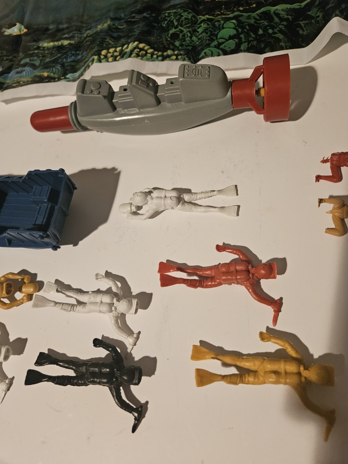 Submarine Underwater Vehicle w/Divers Scuba Figures deep sea playset | eBay