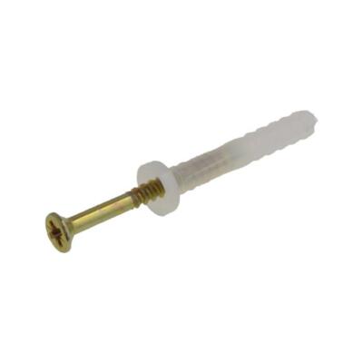 Pack of 50 Nylon 5mm x 50mm Macsim Bettadrive Round Head Zinc Pin ...
