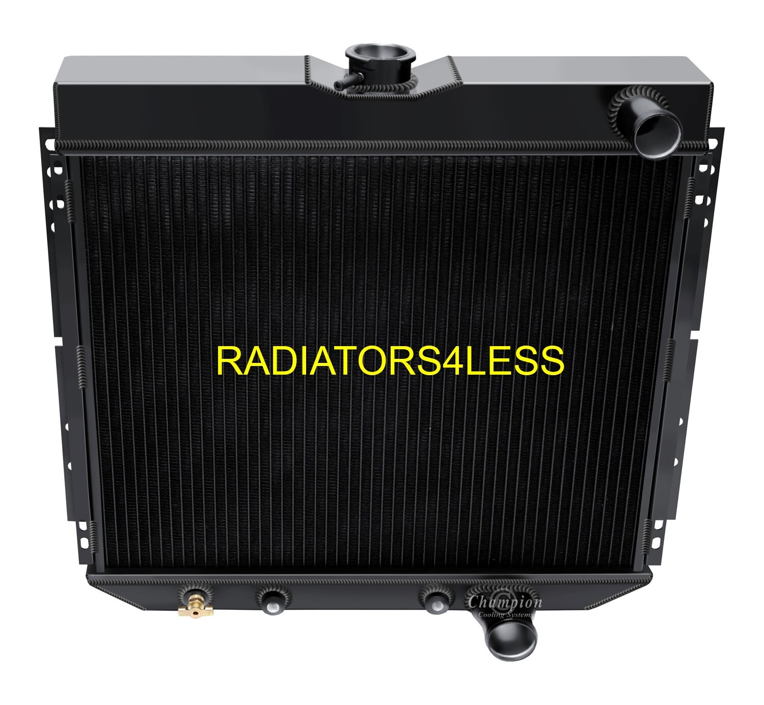 CHAMPION 3 ROW BLACK RADIATOR 1967-1970 MUSTANG MANY FORD CARS 20" WIDE ...