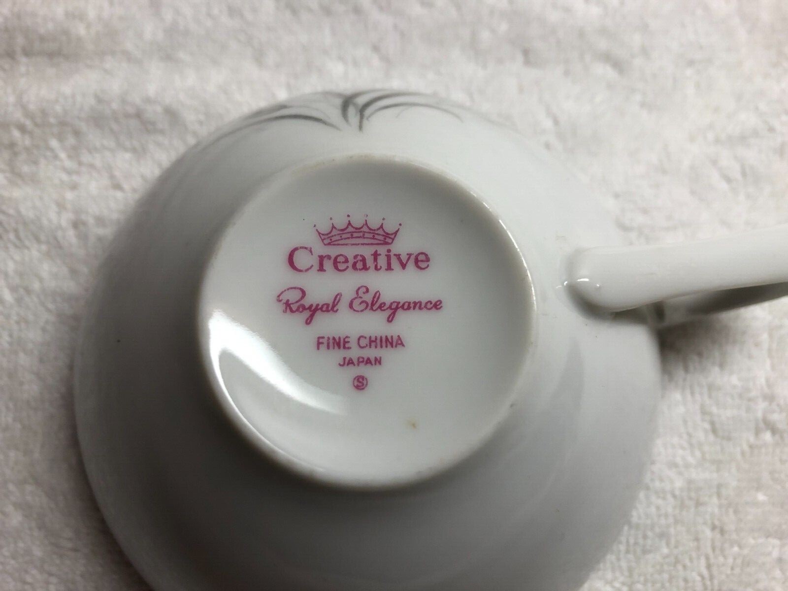 Creative Royal Elegance Fine China - Japan - Gray Floral - 4 Inch ...