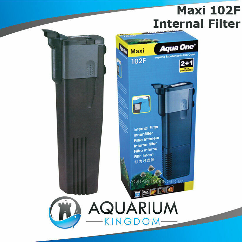 Aqua One Maxi 102F Internal Power Filter Clean Aquarium Fish Tank 450L ...