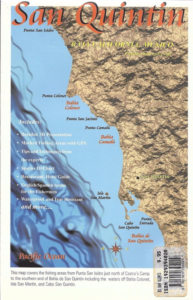 San Quintin Baja California Map Bahía De San Quintín: Historic Map