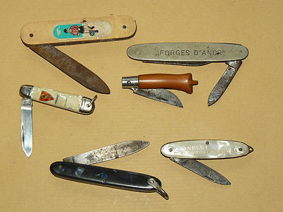 Lot 6 Canife Publicitaire & divers Imbert Foot Ball Forge d'Anor Opinel ...