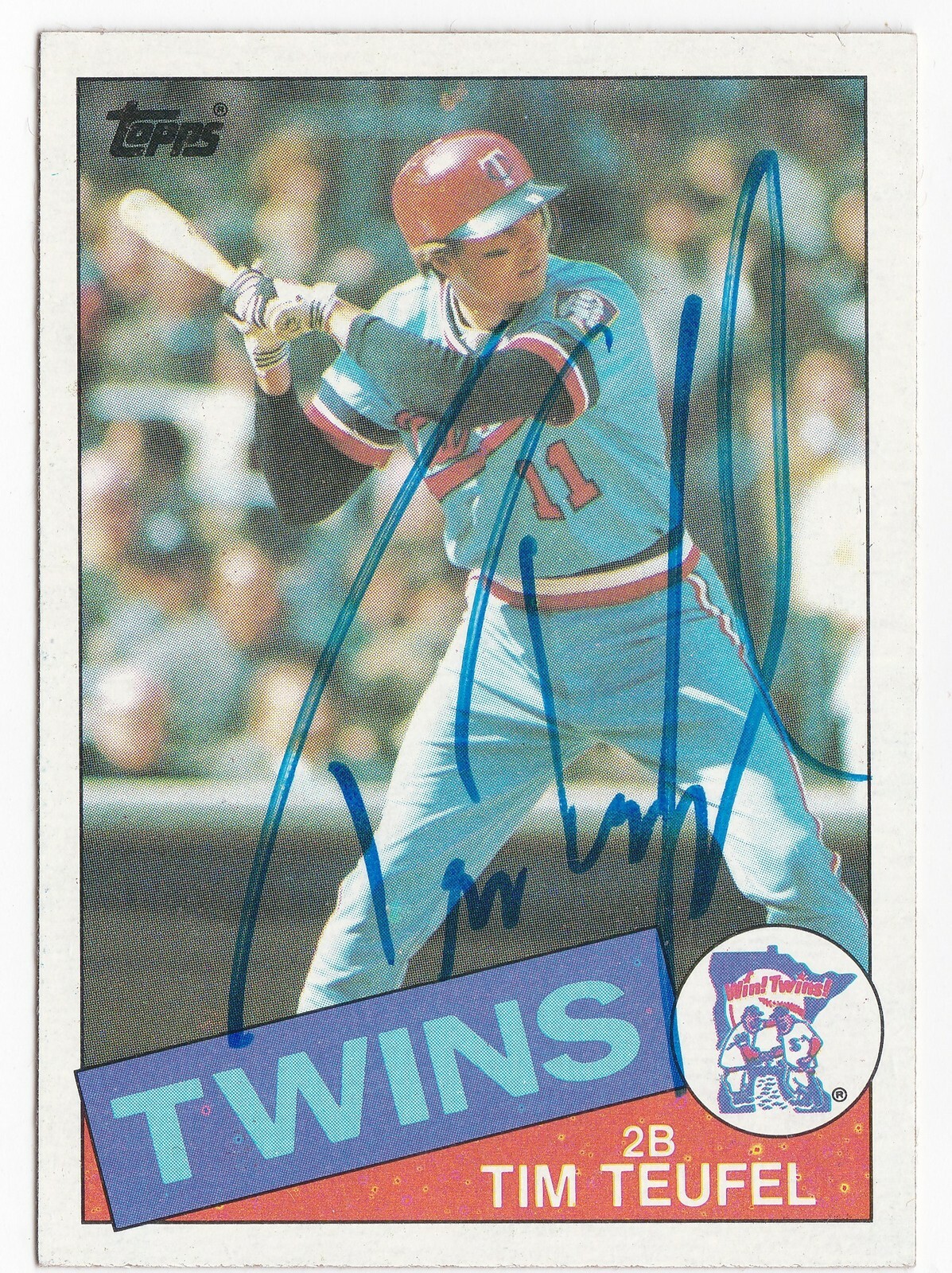 Tim Teufel Autograph On A 1985 Topps - Minnesota Twins | eBay