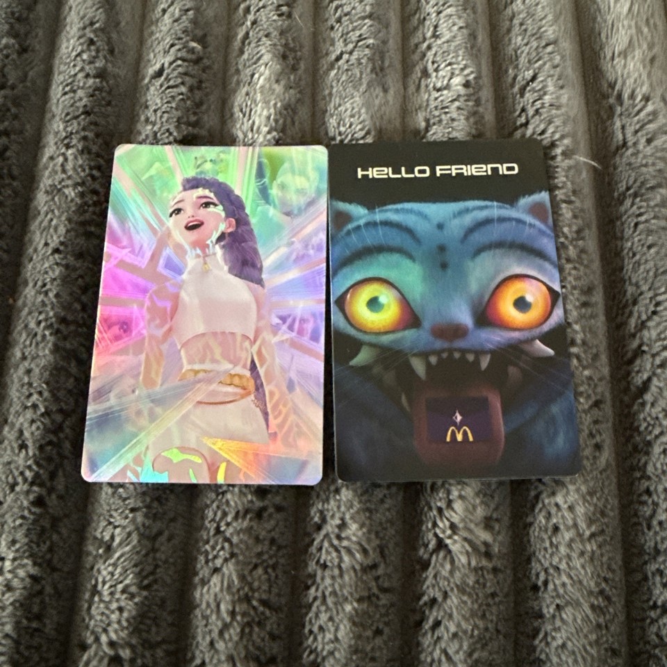 McDonalds KPOP DEMON HUNTERS Huntrix Meal RUMI Card Holo Triple Star ...