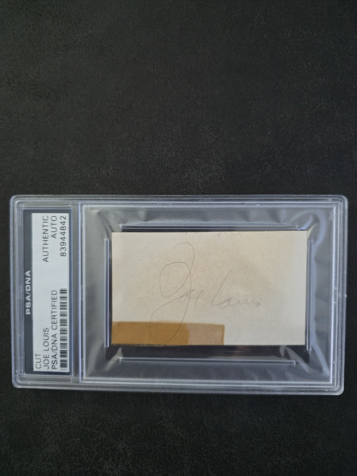 Joe Louis Authentic Signed 2x3 Pencil Cut Signature Autographed PSA/DNA ...