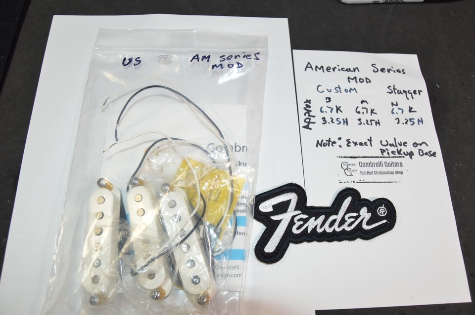 Fender American Stratocaster Pickup Set Custom Stagger Mod Series | eBay