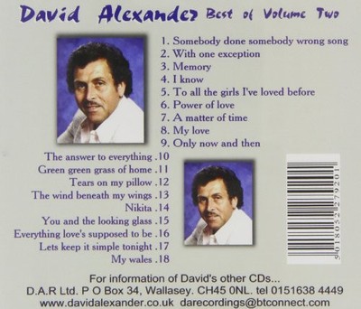 David Alexander - David Alexander - The Best Of - David Alexander CD ...