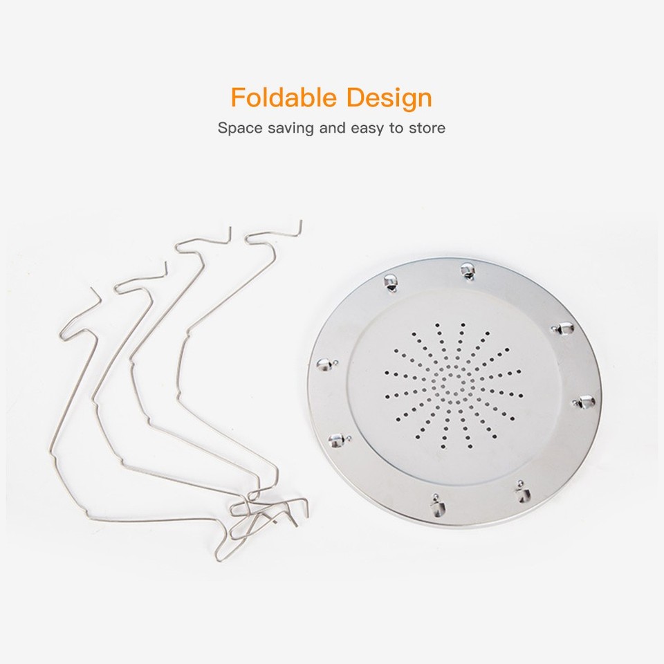 Folding Camping Stove Toaster Stainless Steel 4 Slice Bread Toaster ...
