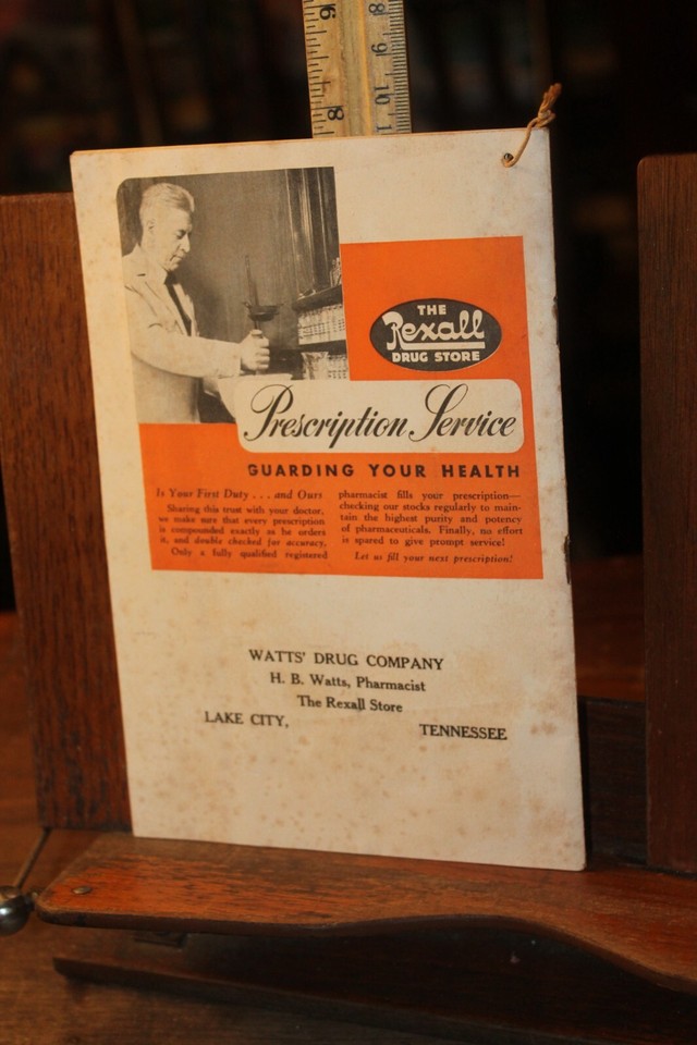 January 1944 The Rexall Almanac Watts Drug Company Lake City Tennessee ...
