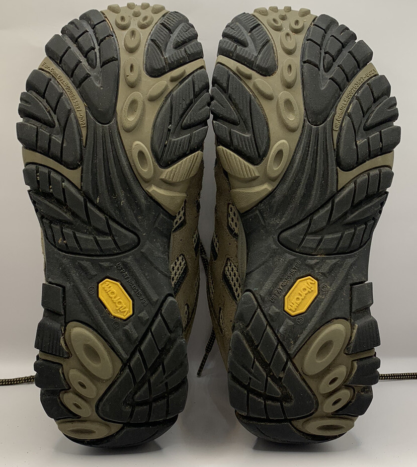 MEN'S MERRELL VIBRAM J86595 MOAB VENTILATOR WALNUT HIKING SHOES SIZE 8. ...
