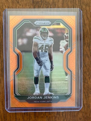 2020 Panini Prizm Football #33 JORDAN JENKINS Orange Prizm /249 SSP | eBay