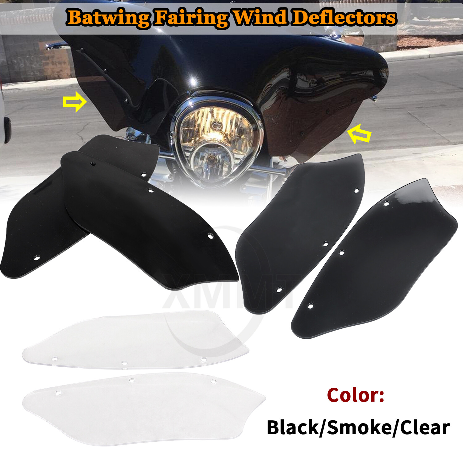 Batwing Fairing Wind Deflectors For Harley Dyna Road King Heritage ...