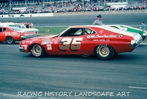 1975 DAYTONA 500 8x10 PHOTO WINSTON CUP #35 DANNY DAUGHTRY FORD NASCAR ...