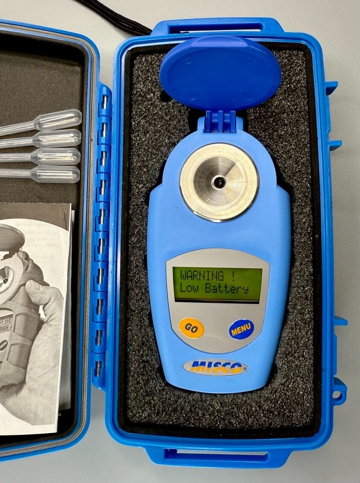 ⭕️ NEW MISCO PALM ABBE PA202 DIGITAL REFRACTOMETER IN OTTERBOX CASE USA ...