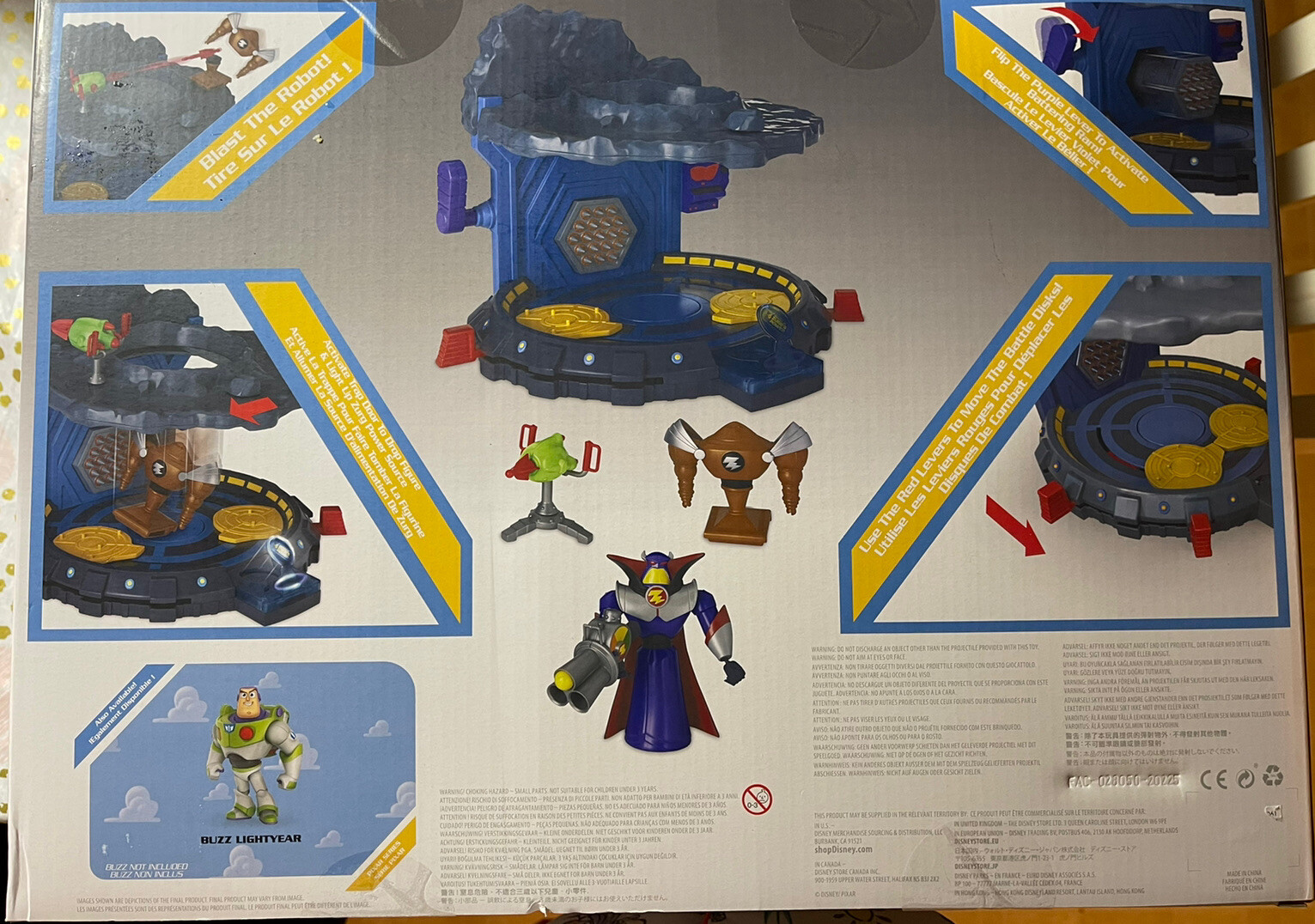 Disney Store Toy Story Toybox Emperor Zurg Robot Action Figure Lair ...