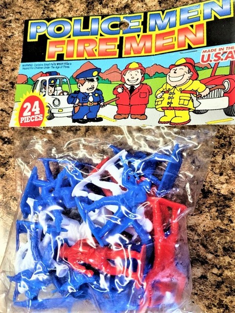 Tim Mee Rescue Men Policemen Firemen Vintage Dimestore Toy 24pc NOS for ...
