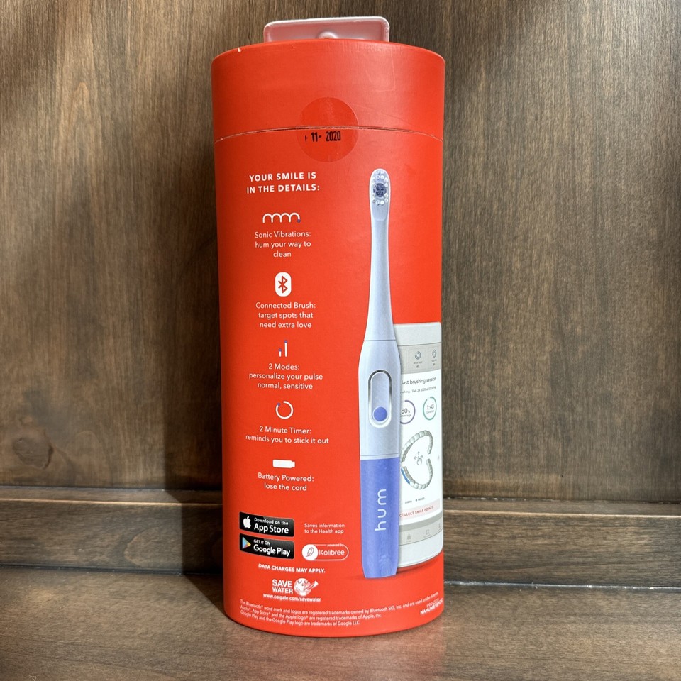 hum by Colgate Smart Battery Toothbrush Kit, Sonic Toothbrush with ...