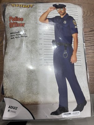 Spirit Halloween Police Officer Costume Adult Small | eBay