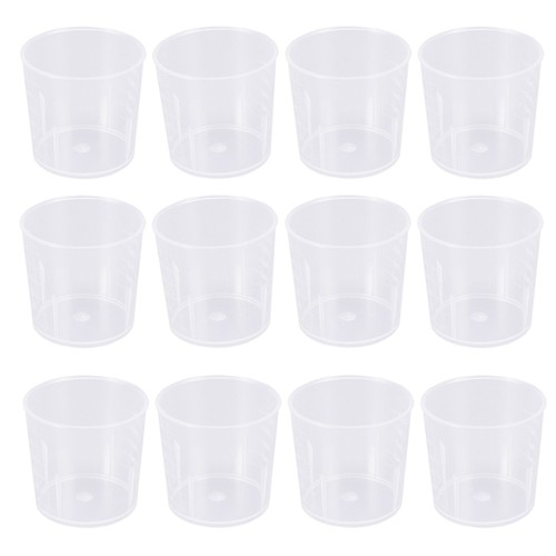 60 Pcs Measuring Cup Solution Cups Measurment Beaker Clear Graduated ...
