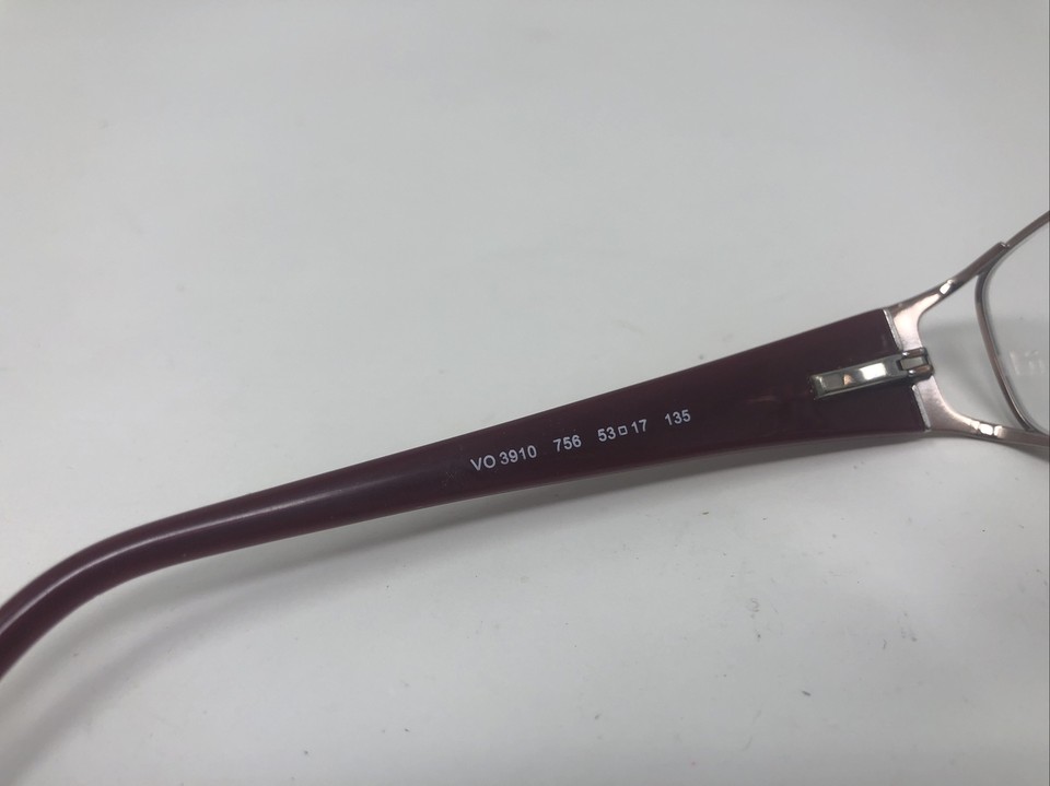 VOGUE VO3910 756 Eyeglasses Frame 53-17-135 Brown/Light Red FLEX HINGE ...