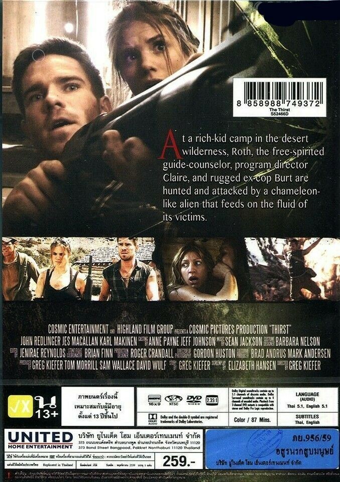 Thirst (2015) DVD R0 - John Redlinger, Jes Macallan, Cult Sci-fi | eBay