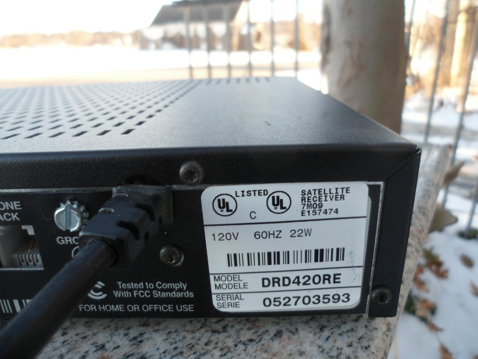 RCA DIRECTV Plus Satellite Receiver 7m09 Model DRD42ORE Black No Remote ...