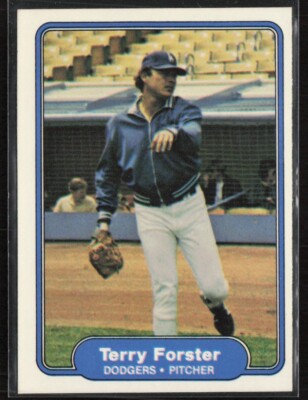 1982 Fleer #4 Terry Forster Los Angeles Dodgers | eBay