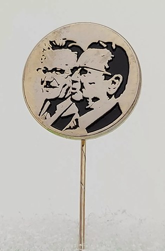 Josip Broz Tito president of Yugoslavia and Edvard Kardelj, vintage pin ...