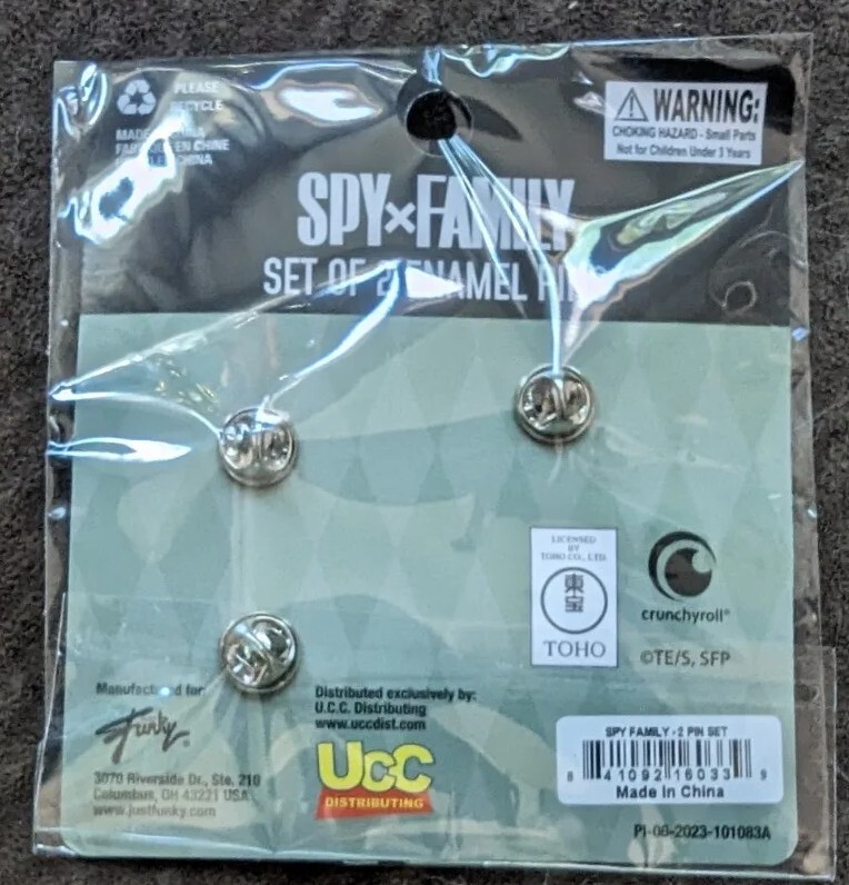 SDCC 2023 Spy x Family Anya Forger & Chimera Lion 2Pc Enamel Pin ...