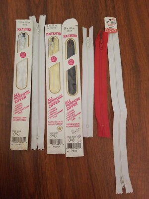 7 in Polyester All Purpose Zipper - assorted sizes and colors.!!!!! | eBay