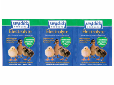 Sav-A-Chick Poultry Chicken Electrolyte and Vitamin Bird Supplement (3 ...