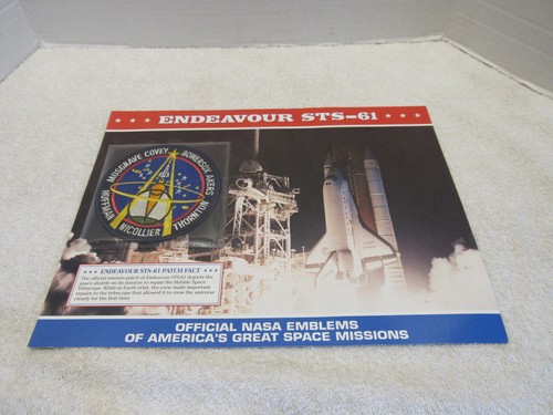 Vintage Official NASA Emblems PATCHES Space Missions Willabee Ward Endeavour STS | eBay