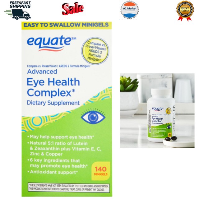 EQUATE Advanced Eye Health Complex Vitamin E 140 Softgels for sale ...