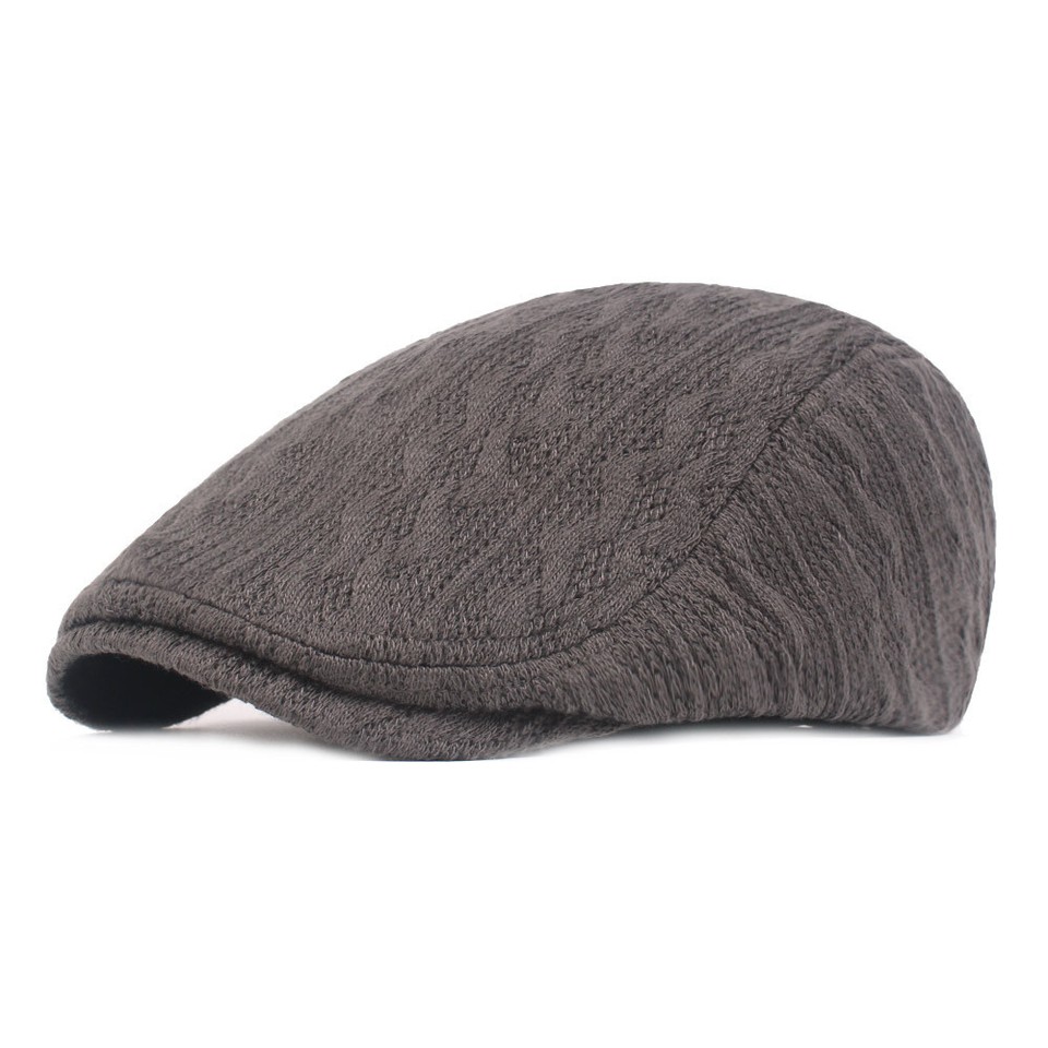 Men's Winter Warm Knitted Driving Cabbie Golf Hat Adjustable Newsboy ...