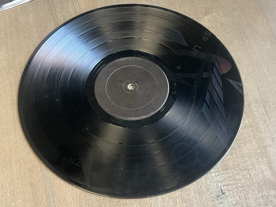 Split Enz True Colours LP 1980 Laser-Etched Vinyl Yellow Cover EX/VG A ...